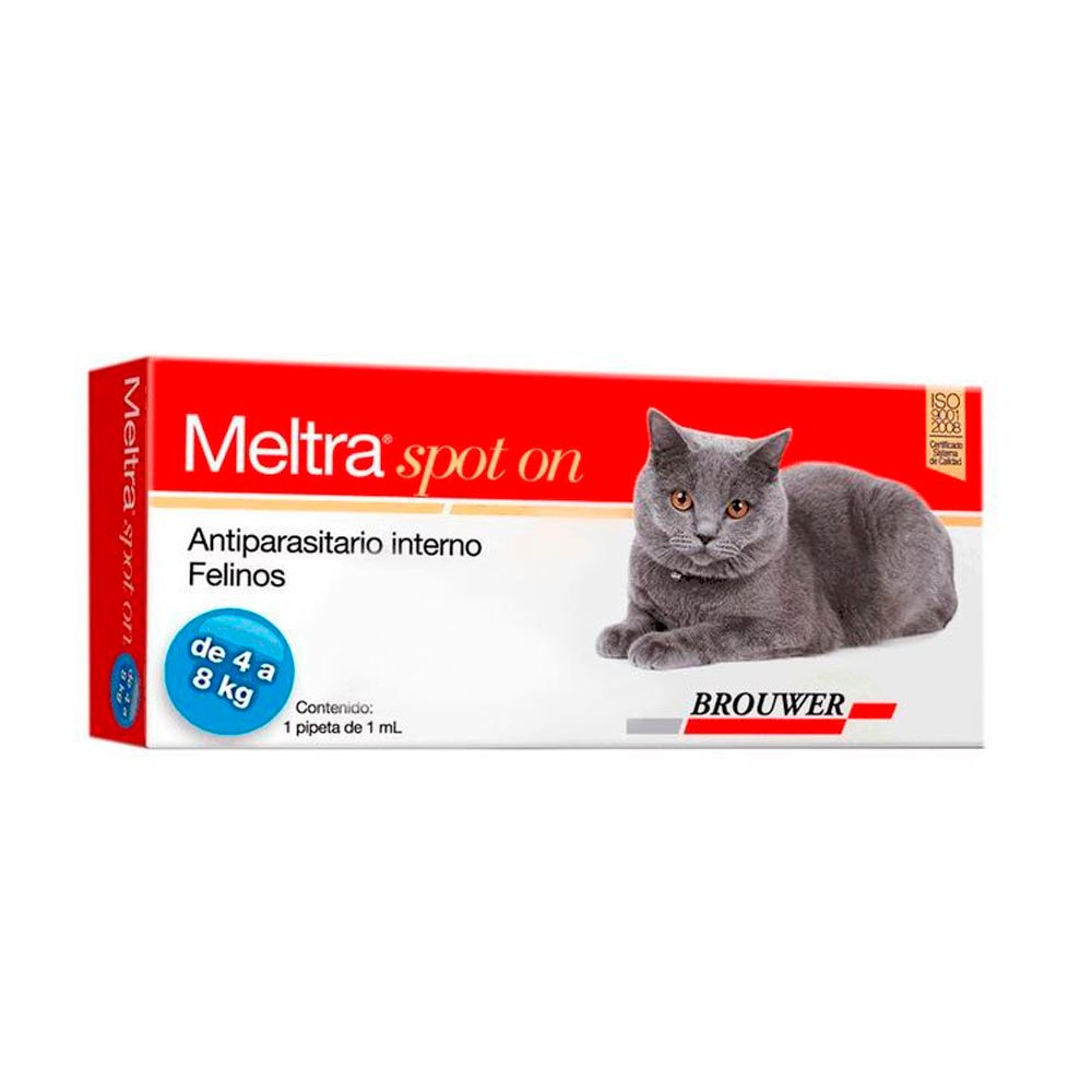 Meltra Spot ON (de 4 a 8 kg) – Antiparasitario interno para gatos ...